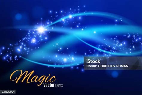 블루 불꽃 고 별 반짝 특별 한 조명 효과 마술 먼지 입자를 반짝 빛 플레어 광선 빛과 마법의 반짝 특수 효과 빛 투명 한 벡터 폭발 반짝임 0명에 대한 스톡 벡터 아트 및