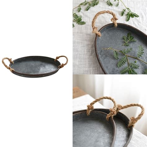 트레이 금속 철판 보관 빵 디저트 케이크 빵 트레이 홈 골동품 장식 레스토랑 사진 소품 Aliexpress