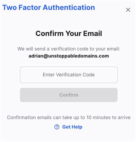 Enable Disable Two Factor Authentication Unstoppable Domains