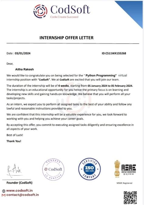 Aitha Rakesh On Linkedin Connections Codsoft Pythonprogramming Intership Codsoftinternship