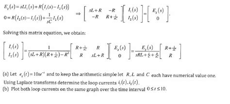 Solved 3 RLC Network Problem Consider The Network Shown Chegg Com