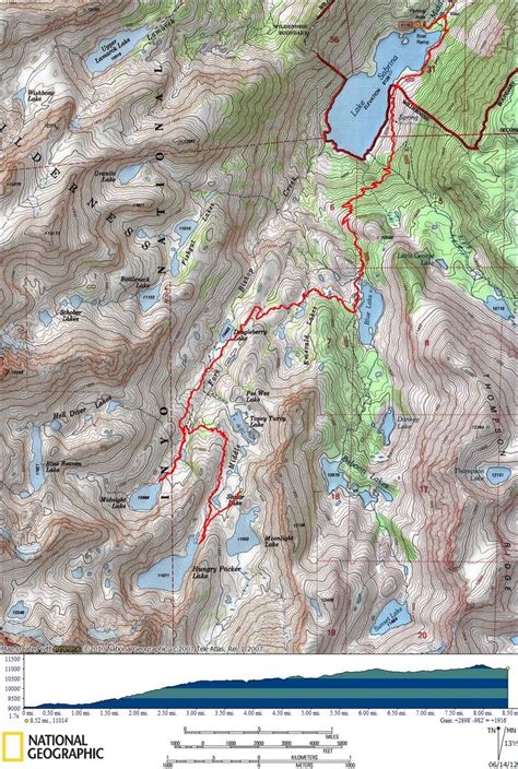 Sabrina Lake To Hungry Packer And Moonlight Lakes — Inyo National Forest Ca Backpacking Trails