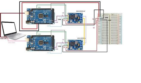 Problem Connecting 2 Arduinos With Can Bus Networking Protocols And
