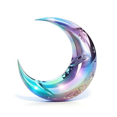Png Crescent Moon Iridescent Night Premium Png Rawpixel Moon Icon