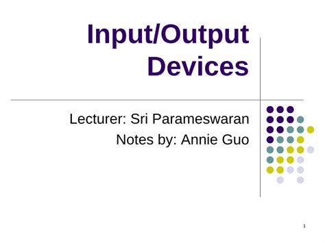 Pdf Inputoutput Devices Au · 3 Input Switches