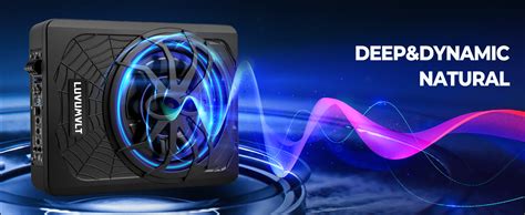 1200w 10 Car Subwoofer Slim Under Seat Powered Subwoofer And Amp Package High Low