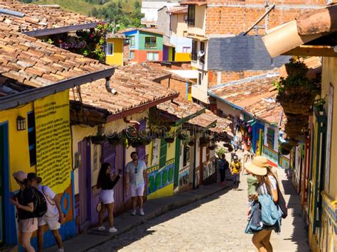 Village Of Guatape Antioquia Colombia Editorial Photography Image