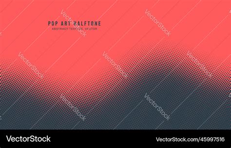 Pop Art Dots Halftone Pattern Smooth Curved Vector Image