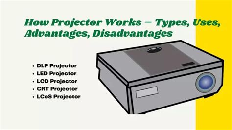 How Projector Works Types Uses Advantages Disadvantages Projector Lcd Projector It Works
