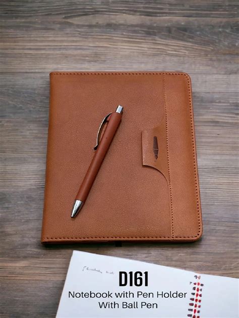 Leather Cover Notebook With Pen Holder Size A5 At Rs 155 Piece In New Delhi
