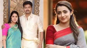 Vijay Dating Trisha Krishnan Netizens Speculate As Wife Makes