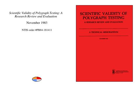 Pdf Scientific Validity Of Polygraph Testing A Research Review And