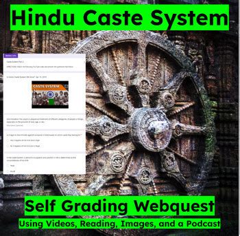 Caste System India Hinduism Part WebQuest DBQ Readings Images Videos Podcast