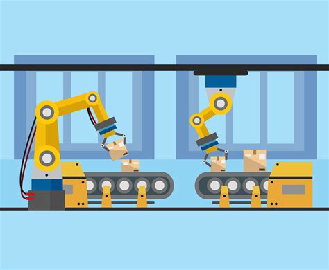 Factory Robots Vector 199279 Vector Art At Vecteezy