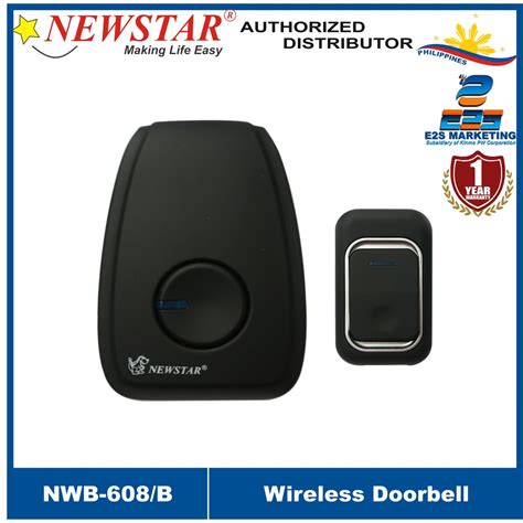 Newstar Wireless Doorbell Nwb 608 B Black Shopee Philippines