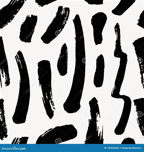 Vector Seamless Pattern Abstract Hand Drawn Grunge Ink Textures Stock Vector Illustration Of