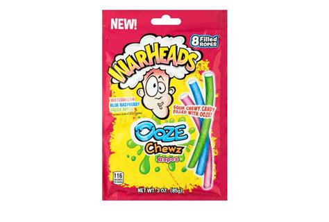 Warheads Ooze Chewz Ropes 85g I Unicat Candy I Amerikanische Produkte