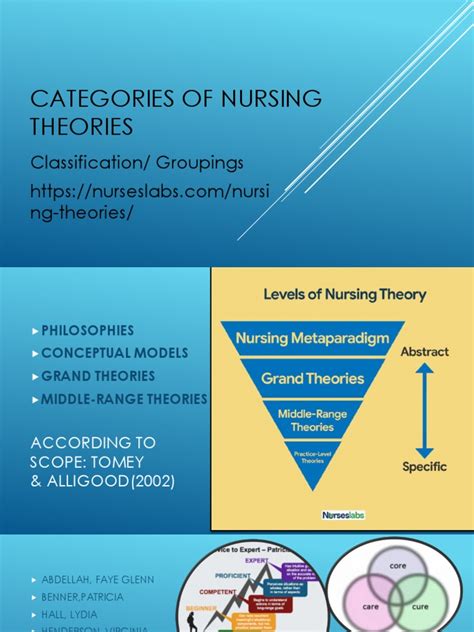 categories of nursing theories classification groupings ng theories