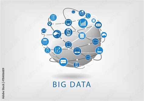 Big Data Connectivity With Globe Illustration Infographic Stock Vector Adobe Stock