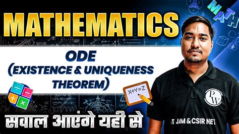 csir net june 2024 mathematical sciences csir net ode existence