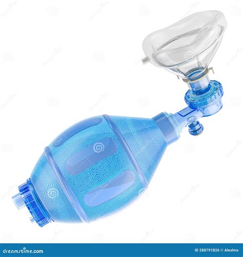 bag valve mask ambu bag manual resuscitator self inflating bag 3d