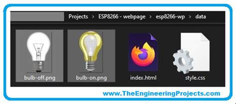 Create Webserver With ESP8266 Using SPIFFS The Engineering Projects