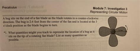 Solved Precalculus Tudom Module 7 Investigation 3 F1
