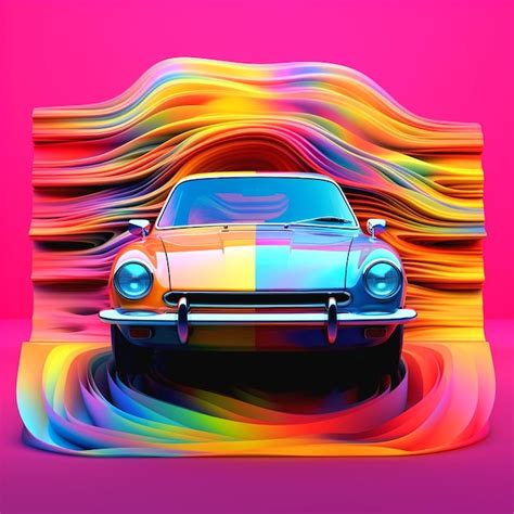 Premium Photo A Car On A Solid Surface