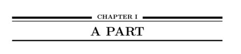 sectioning customizing part and chapter section tex latex stack
