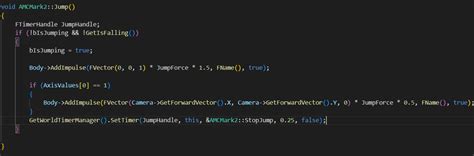 how to make a proper jump function c r unrealengine
