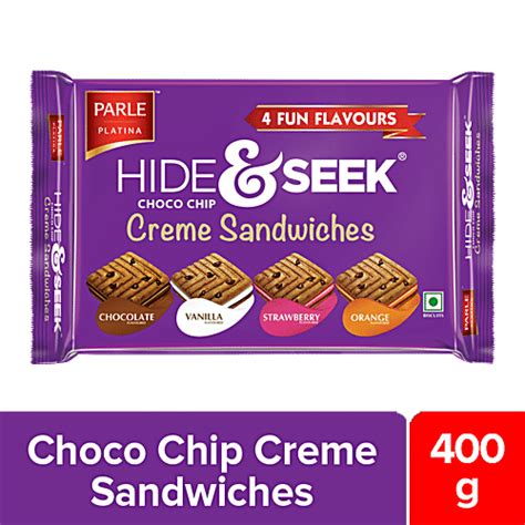 Buy Parle Platina Hide Seek Choco Chip Creme Sandwiches Assorted
