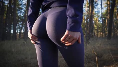 Milf In Tight Pants Walking In The Woods Ass Fetish Amateur Amateur