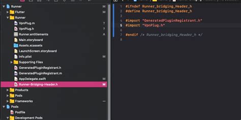 Flutter Plugin Cannot Solve The Class Refered By Bridge Header H Issue Flutter