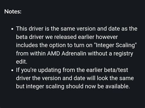 Cant Find Integer Scaling With The New Vegas Driver Help Please Rlegiongo