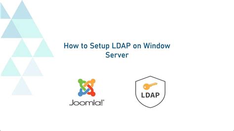 How To Setup Ldap With Windows Server And Log In To Joomla Using Ldap Credentials Youtube
