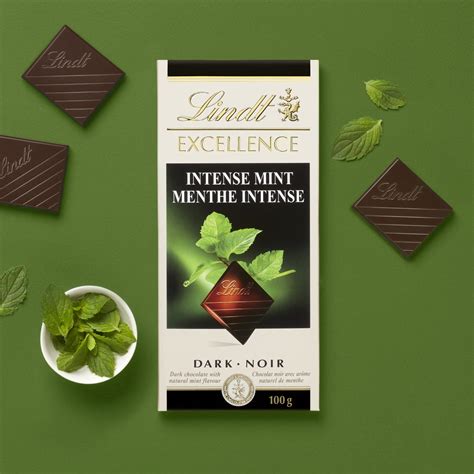 Lindt Excellence Dark Mint Intense 100g Mfd Group