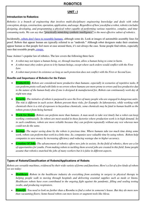 Solution Robotics Introduction Studypool