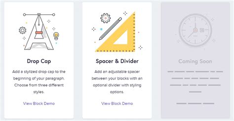 Gutenberg Atomic Blocks — Monomalista