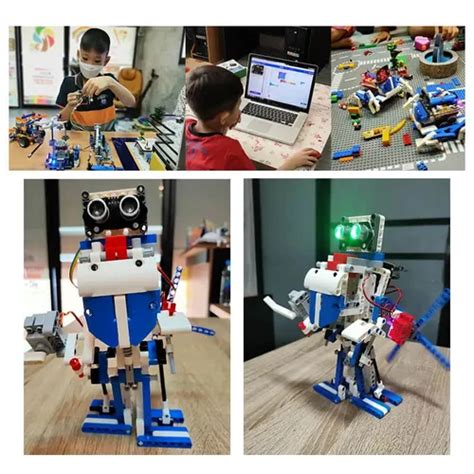 Yahboom Robot Kit Programmable 16 In 1 Building Block Kit Support Python And Makecode