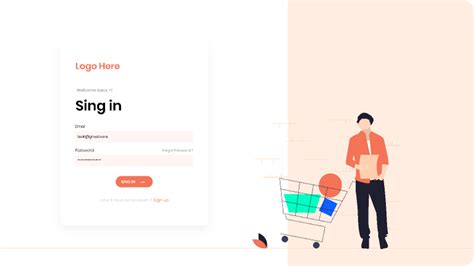 E Commerce Login Ui Figma