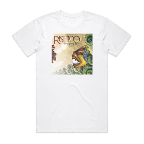 Rishloo Feathergun Album Cover T Shirt White