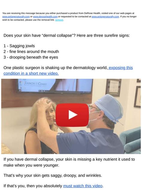 Derose Health Saggy Jowls Plastic Surgeon Tip And Its Not Surgery Milled