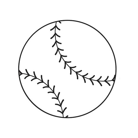 Premium Vector Softball Icon Vector