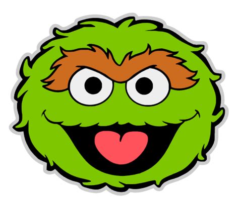 Oscar The Grouch Face Template