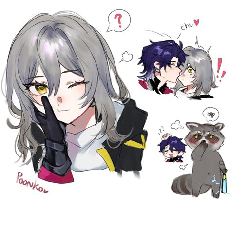 Trailblazer Stelle And Sampo Koski Honkai And 1 More Drawn By