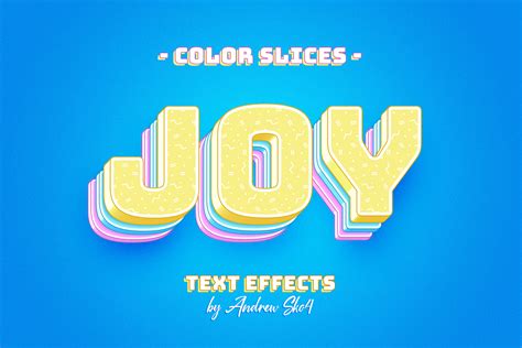 Color Slice Text Effects Add Ons Graphicriver