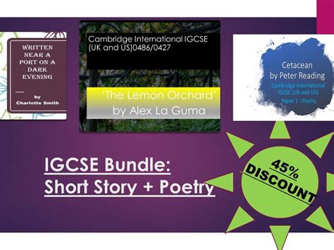 Igcse English Short Story And Poetry Bundle Teaching Resources