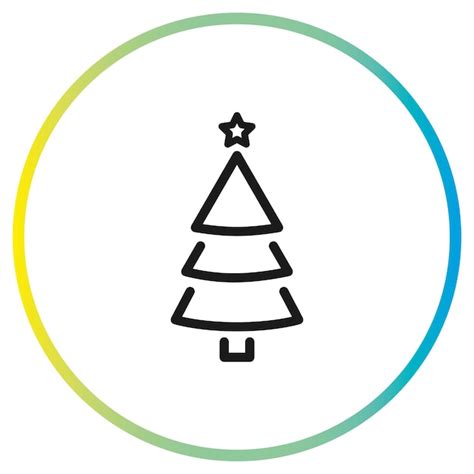 Premium Vector Christmas Tree Icon