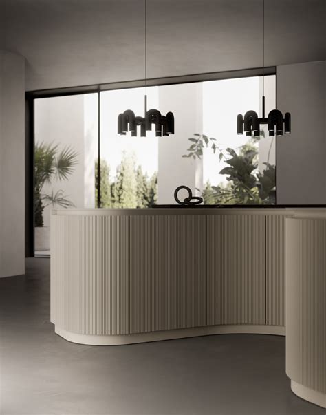 Arkè Shape Kitchen Tiered Design Pedini Kitchens