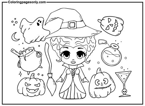 30 Hocus Pocus Coloring Pages Free Printable Pdf And Online Coloring